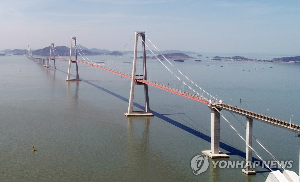 韩第四大海上跨径桥开通 韩联社