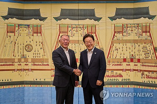 李在明和现代郑义宣
